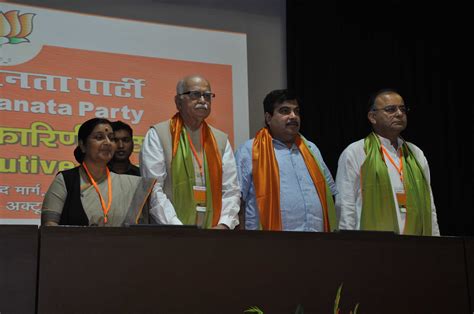 Bjp National Executive Meeting At Ndmc Convention Centre Parliament Street New Delhi On