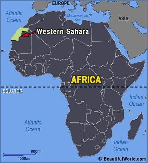 Map Of Western Sahara Facts Information Beautiful World Travel Guide