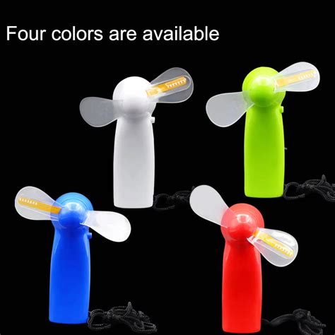Led Custom Message Mini Handheld Fan Electric Led Light Up Fan