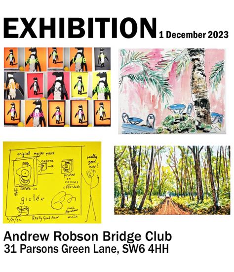 PSAD Students Exhibition At The Bridge Club 1st December 2023