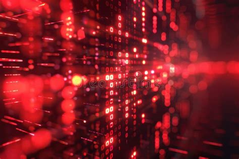 Digital Binary Coding On Network Futuristic Technology Background