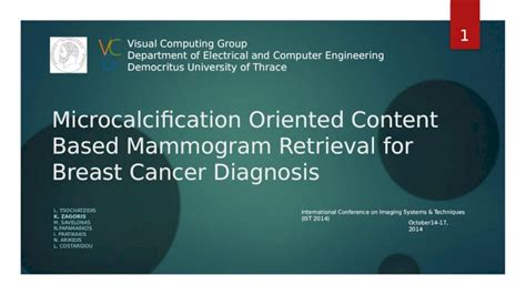 Pptx Microcalcification Oriented Content Based Mammogram Retrieval For Breast Cancer Diagnosis