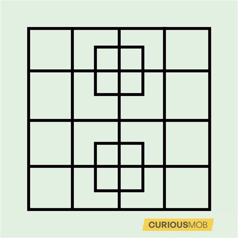 [answer Explanation] How Many Squares Do You See In This Puzzle Curious Mob