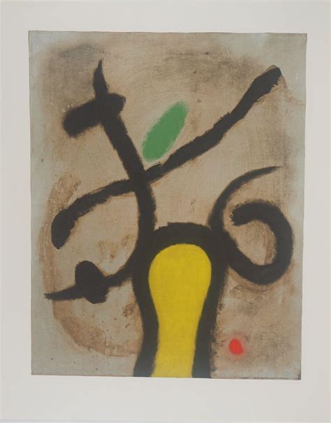Joan Miró Joan Miro Femme Et Oiseau 1965 1965 Mutualart
