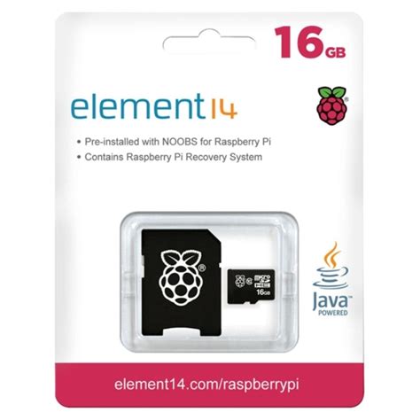 16GB MicroSD Card Preloaded With NOOBs For Raspberry Pi 4 3