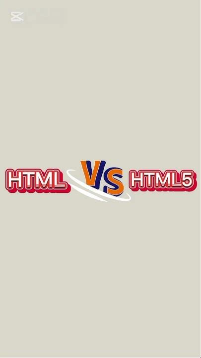 What Is The Main Difference Between Html And Html5support Coding Computerscience Youtube