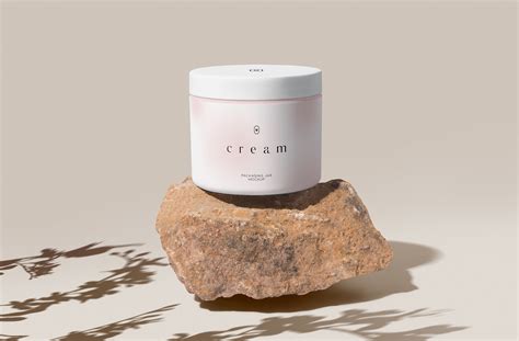 Minimalist Skincare Cream Jar Mockup For Label Branding Zippypixels