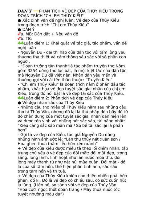 Vẻ đẹp Của Thúy Kiều Trong đoạn Trích Chị Em Thúy Kiều Cncgnx 𝐀𝐀̀𝐀