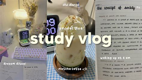Productive Study Vlog Waking Up At 4 Am Studying Taking Notes