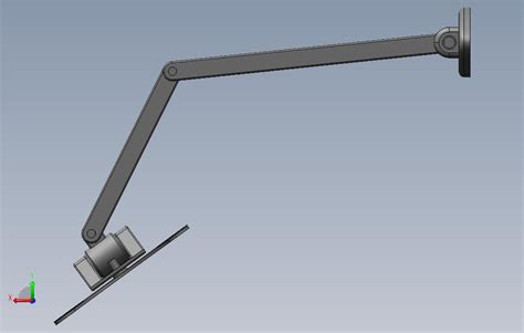 Nbl1 M显示器支架solidworks 2014模型图纸免费下载 懒石网