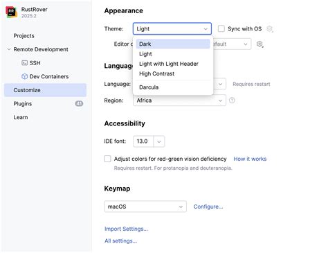 Run Rustrover For The First Time Rustrover Documentation