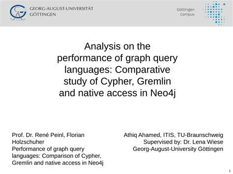 pdf analysis on the performance of graph query languages comparative
