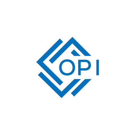 Opi Letter Logo Design On White Background Opi Creative Circle Letter