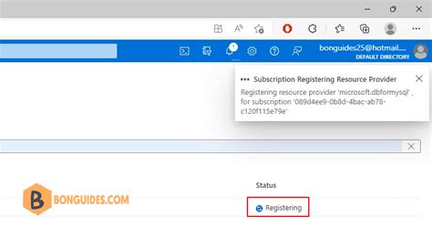 Microsoft Azure The Subscription Is Not Registered To Use Namespace