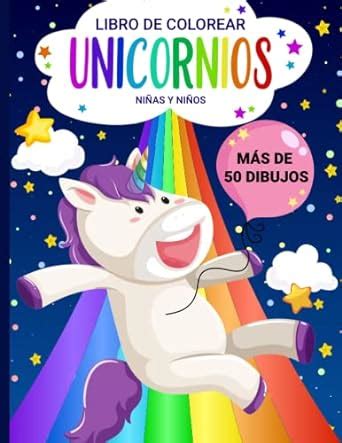 Libro de colorear Unicornios niñas y niños Cuaderno para colorear Unicornios con dibujos de