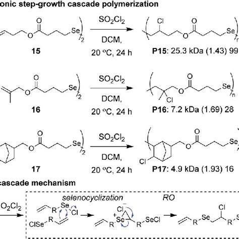 Examples Of Cascade Polymerizations With A Anionic And B Cationic Download Scientific