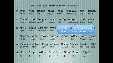 GREEK PRONUNCIATION 2 Phonetics YouTube
