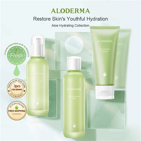 Aloderma Aloe Vera Moisturizing Series Skin Care Product Set Face Care