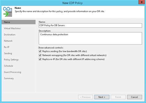 Step Specify Policy Name And Advanced Settings User Guide For