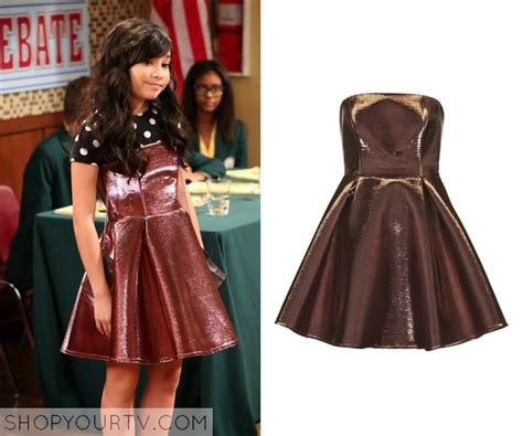Girl Meets World Season 1 Episode 8 Smackles Metallic Skater Dress