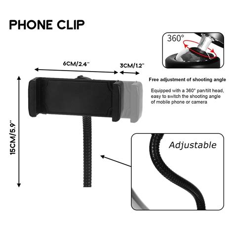 18 Inch Led Ring Light Dimmable Ring Lamp Photogra Vicedeal