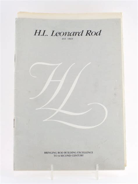 Leonard Rod Co 1984 Catalog Spinoza Rod Company