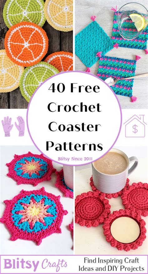 40 Free Crochet Coaster Patterns Coasters Pattern Pdf