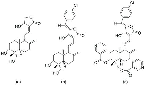 Andrographolide A And Its Derivatives B C Download Scientific Diagram