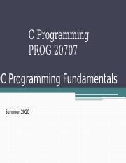C Programming Fundamentals A Brief History And Evolution Course Hero