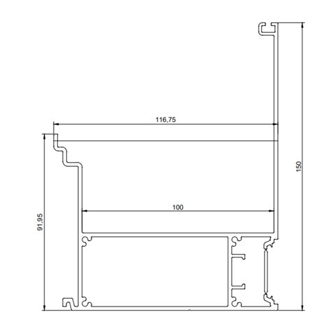 2095 Linear Led Gutter Profile Gns Profil