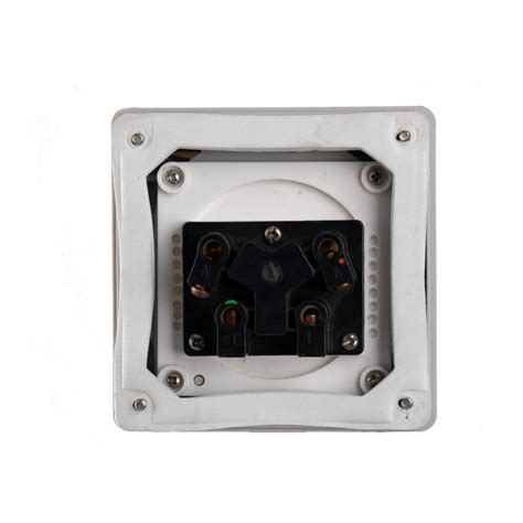 Ip66 Power Socket 3 Flat Pin Industrial Switchgear 240v Transco Electrical