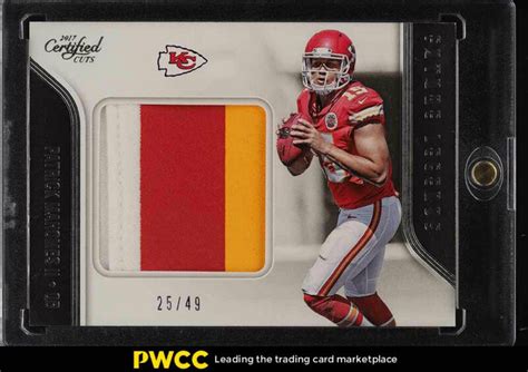 Donruss Certified Future Legends Patrick Mahomes II ROOKIE PATCH PWCC Nfl Football