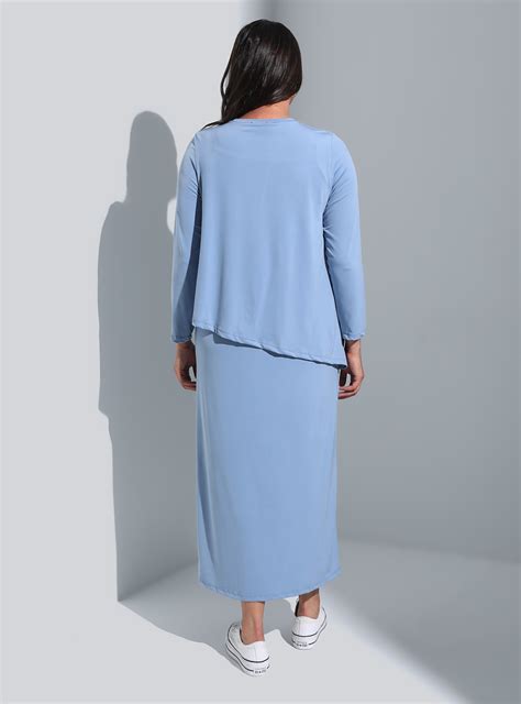 Icy Blue Plus Size Dress