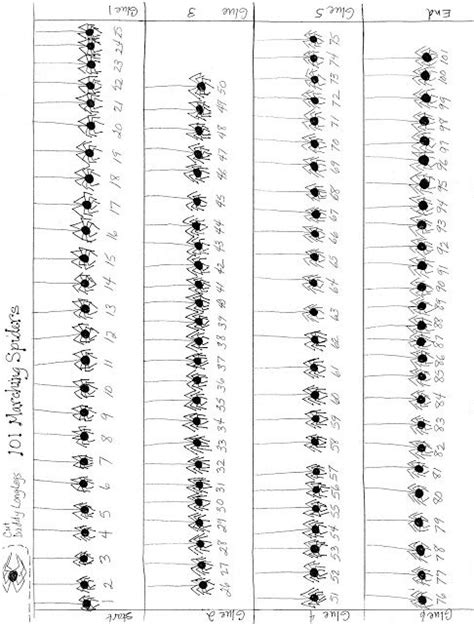101 Marching Spiders Further Developing Ordinal Skills