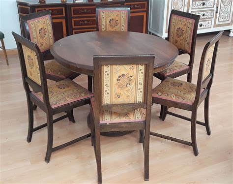 Mesa Madera Macisa Antigua Con Sillas Hiper Rastro Remar Navarra De Remar Navarra Mutilva