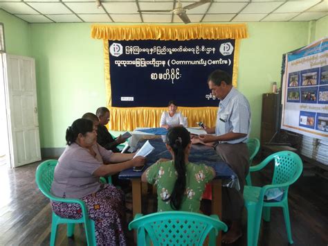 ကွမ်းခြံကုန်းမြို့နယ်၊ လူထုအခြေပြုဗဟိုဌာန Community Centre ခန်းမတွင် စာဖတ်ဝိုင်းကျင်းပ