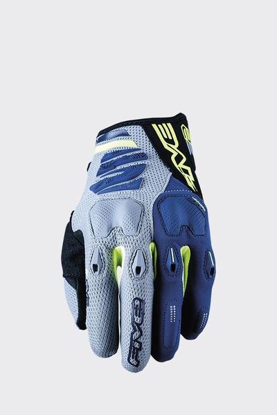 FIVE Мотоперчатки E2 grey fluo yellow L - купить по выгодной цене в ...