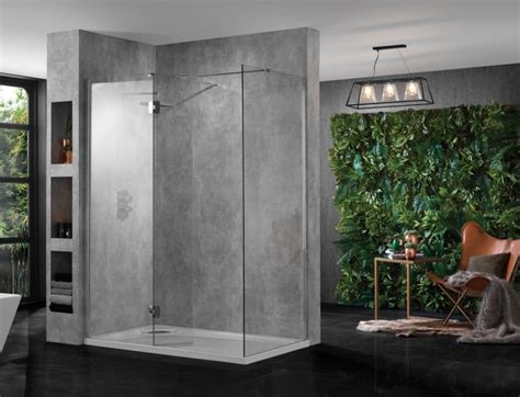 Aquadart Wetroom 10 Walk In With Return Panel And Side Panel Bathroom
