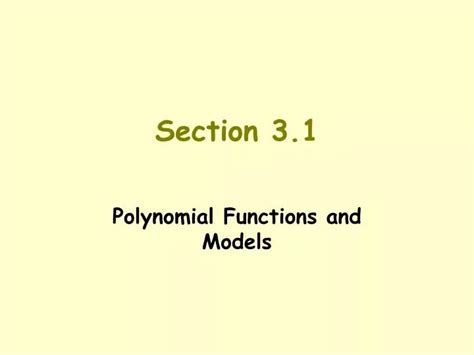 PPT Section 3 1 PowerPoint Presentation Free Download ID 5388458