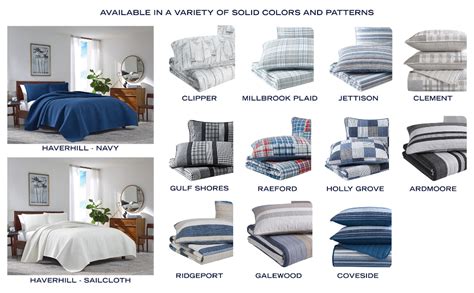 Nautica Twin Quilt Set Cotton Reversible Bedding Set