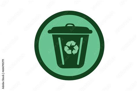 Recycle Logo Recycling Logo Icon Green Recycle Logo Square Design
