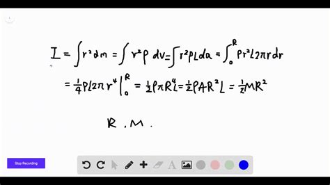 Solved Calc Use Eq To Calculate The Moment Of Inertia Of A Uniform Solid Disk With