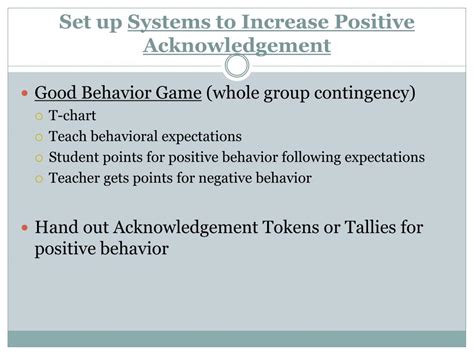 Ppt Classroom Systems School Wide Pbis Positive Acknowledgement Ratio
