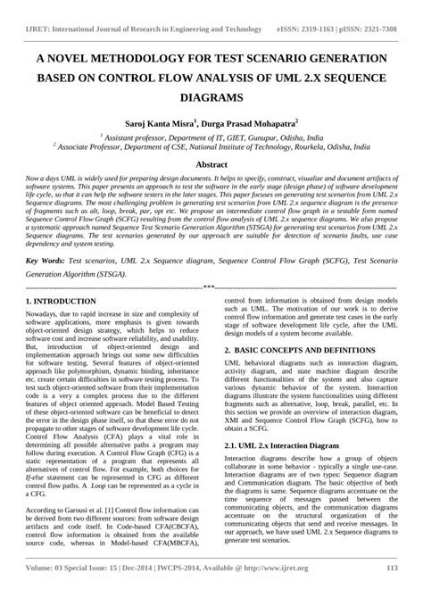 Pdf A Novel Methodology For Test Scenario Generation Based On Control