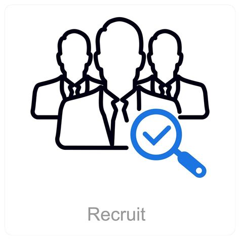 Recruit And Hiring Icon Concept 44598143 Vector Art At Vecteezy