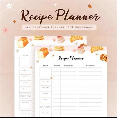 Recipe Planner Tea Time Planify Pro