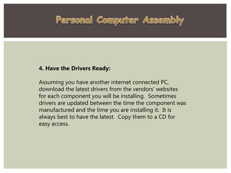 PC Assembly And Disassembly Pptx PC Games Video Gaming