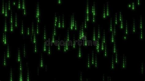 Stream Of Numbers Ones And Zeros Binary Code Abstract Background
