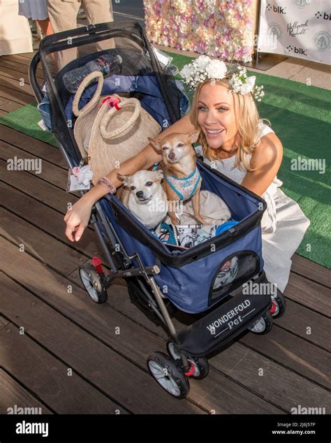 May 1 2022 Hollywood California Usa Kacey Montoya With Her Pets