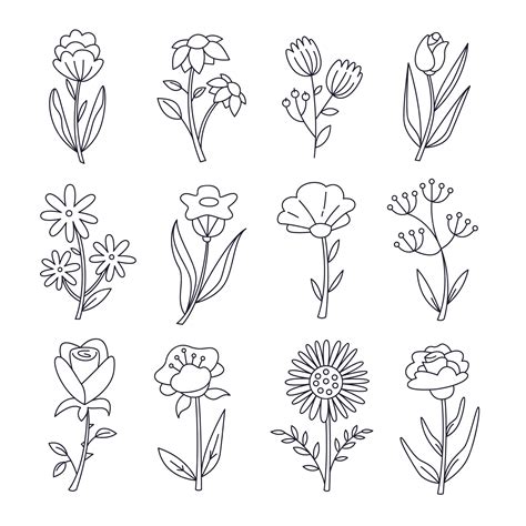Simple Flower Outline